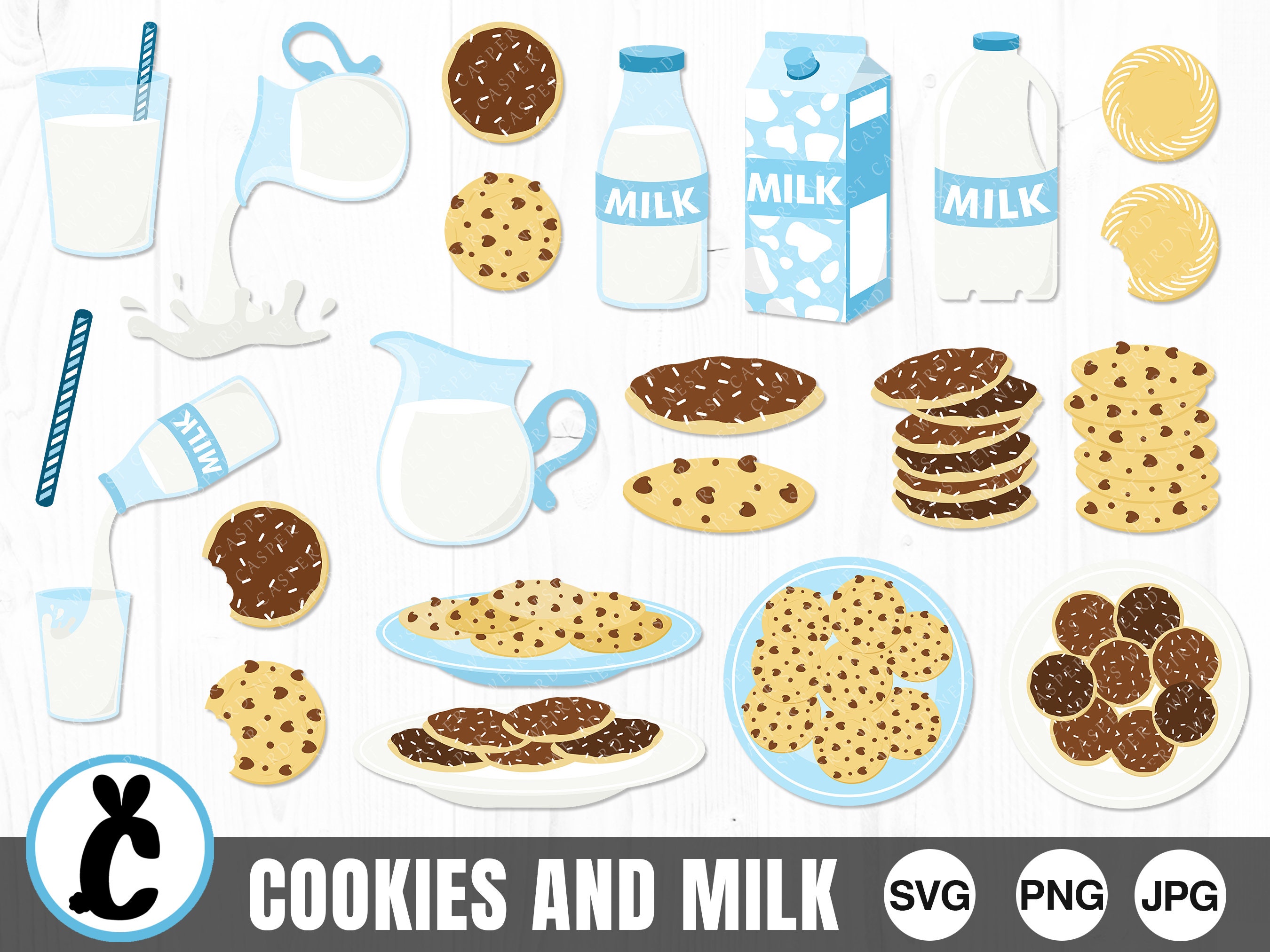 Milk And Cookies Clipart