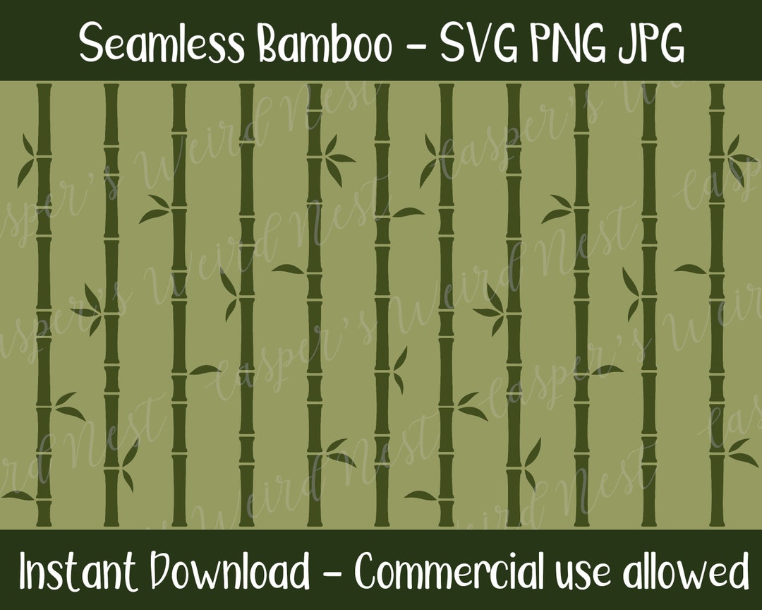 Bamboo Pattern, Seamless Design, Commercial Use (digital Cut File) - Etsy