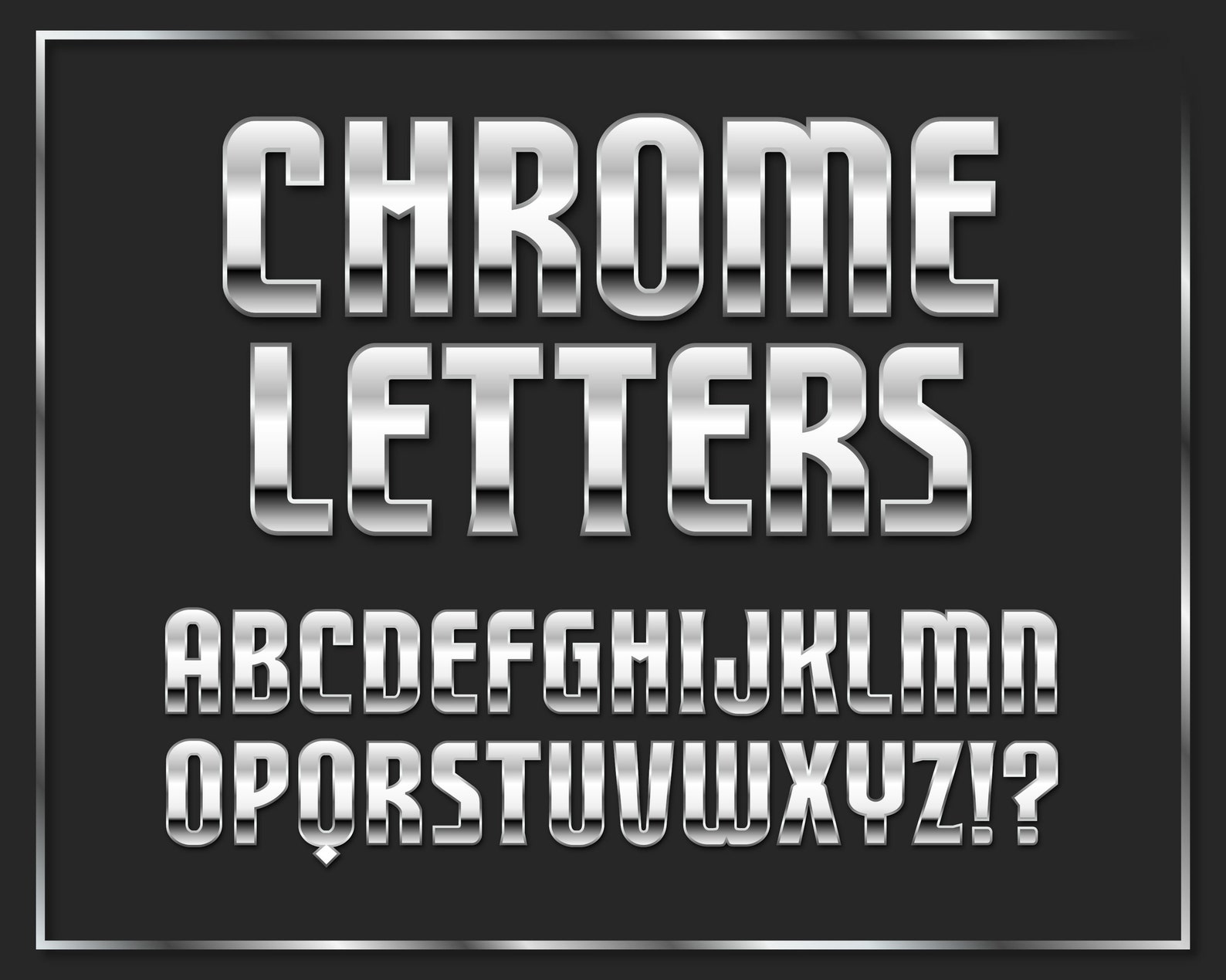 PNG Shiny Chrome Alphabet / Letters PNG ONLY Transparent | Etsy Canada