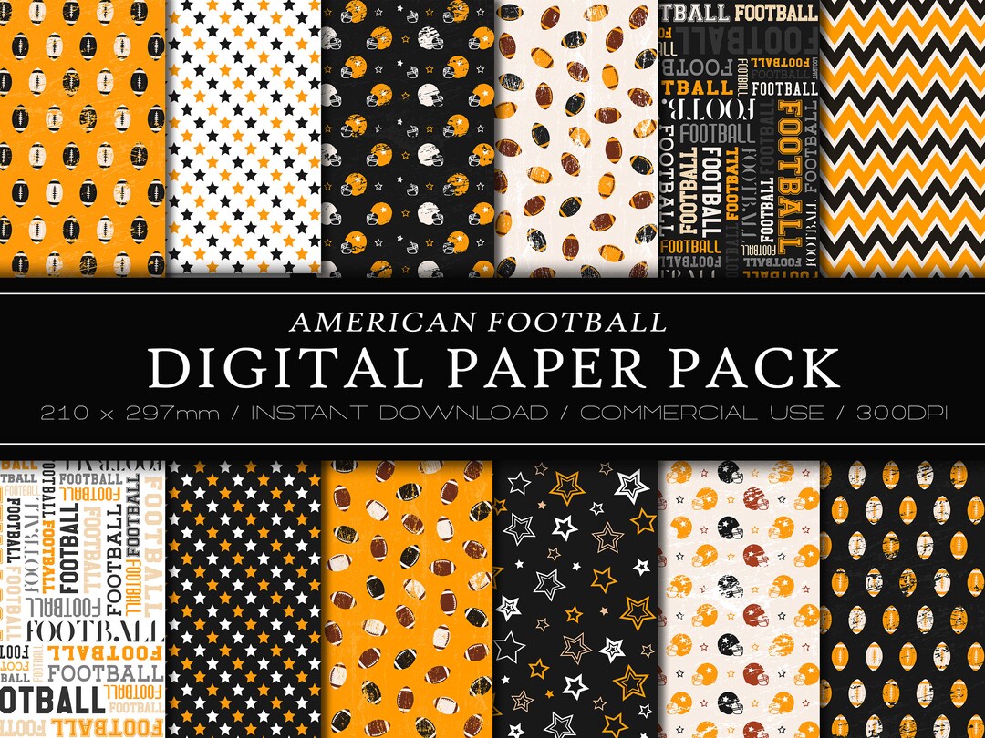 Football Patterns - JPG, PNG - Commercial Use, Digital Pattern ...