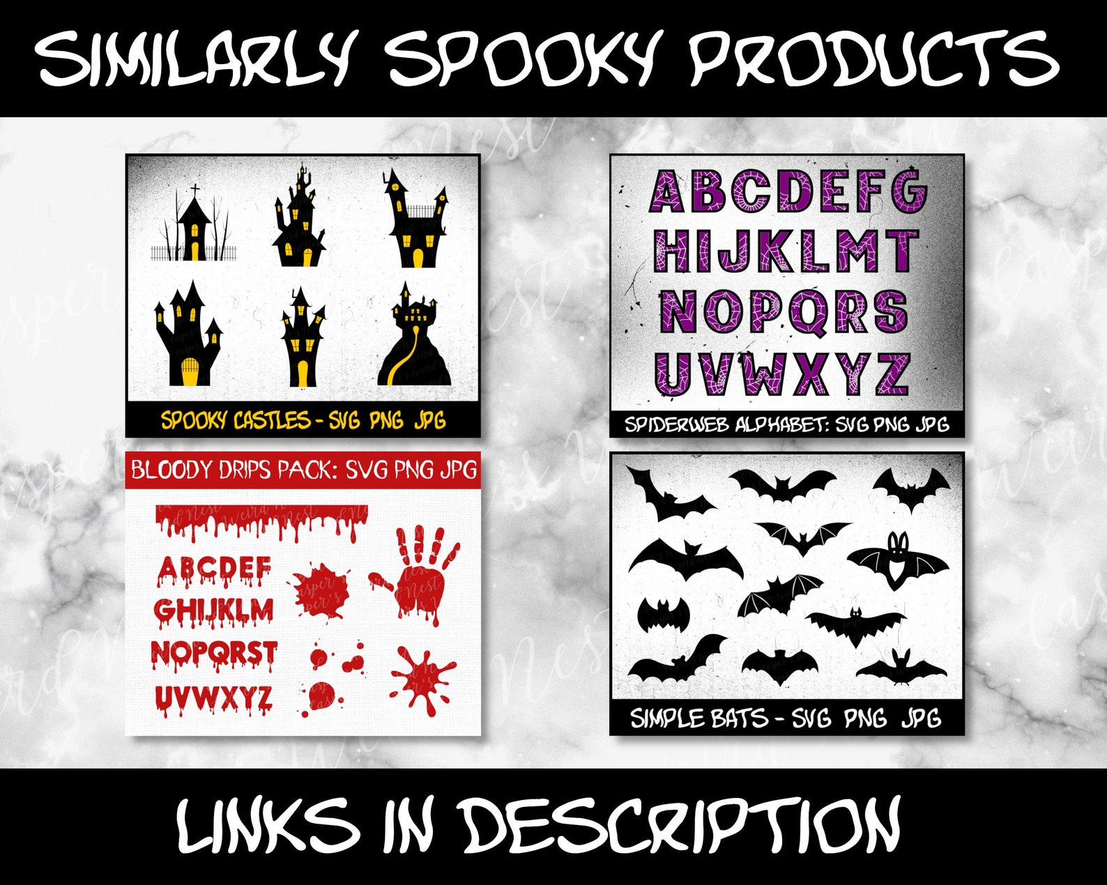 Slimey / Goo Drippy Bundle - SVG, PNG, JPG - Commercial Use, Instant ...
