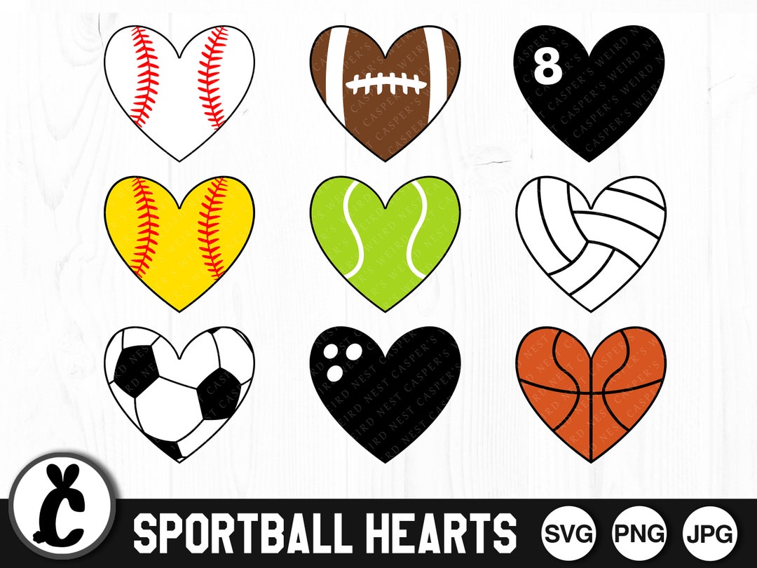 Heart Balls- SVG, PNG, Layered Svg, Digital Cut File, Instant Download ...