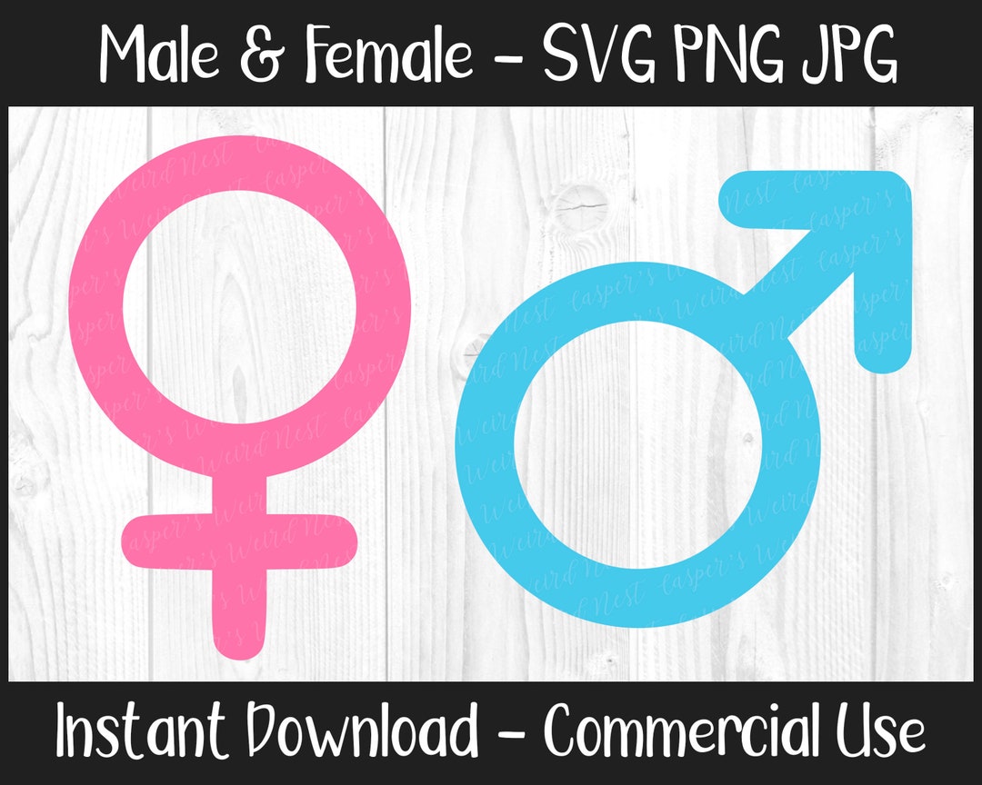Gender Symbol SVG Bundle, Male Female Icons (digital Cut Files) - Etsy