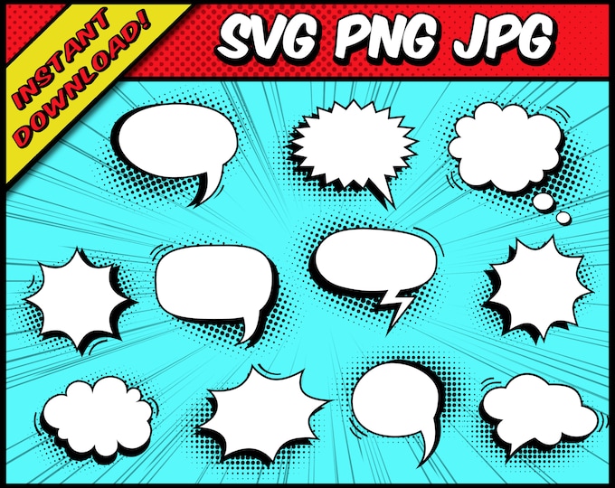 Speech Bubble Clipart Comic Book Graphics, Transparent PNG Label ...