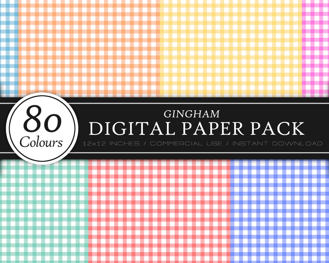 80 Shades of Gingham - PNG, JPG, Commercial Use, Instant Download ...
