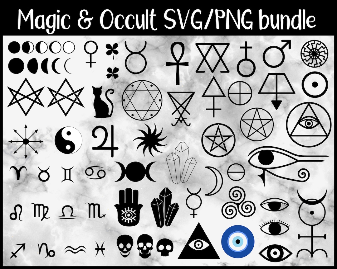 Huge Magic, Occult, Alchemy SVG/PNG Bundle - Digital Cut Files ...