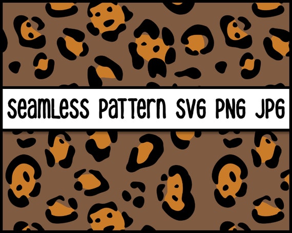 Seamless Jaguar Pattern SVG PNG JPG Pdf Digital Cut | Etsy