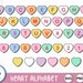 Conversation Heart Alphabet, SVG, PNG, JPG, Digital Cut File ...