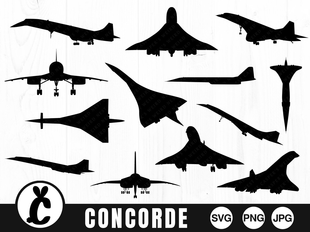 Concorde - SVG, PNG, JPG - Commercial Use, Digital Cut File, Cricut ...