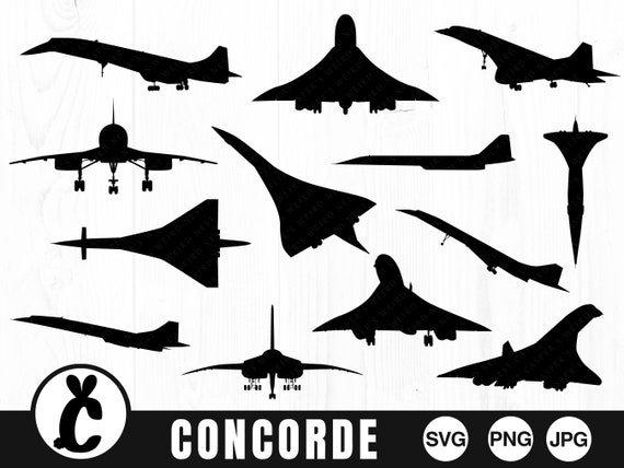 Concorde SVG PNG JPG Kommerzielle Nutzung Digitale - Etsy