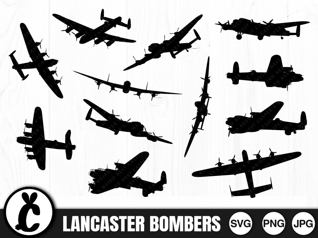 Lancaster Bombers, SVG, PNG, JPG, Commercial Use, Digital Cut File, for ...