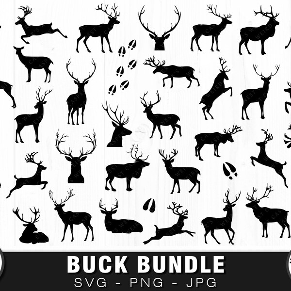 Buck Silhouette - Etsy