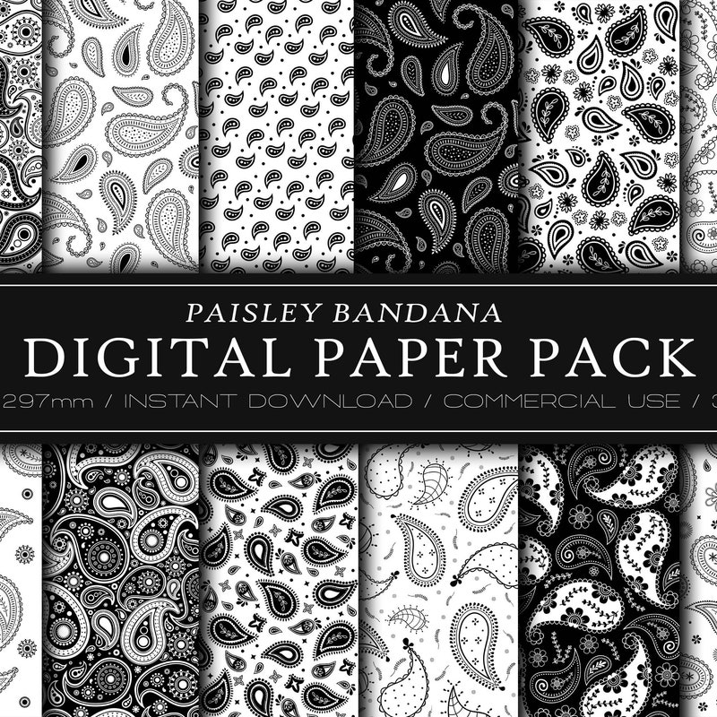 Paisley Western Seamless - Etsy