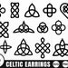 Celtic Earring Templates SVG, PNG Commercial Use, Earring Cut File ...