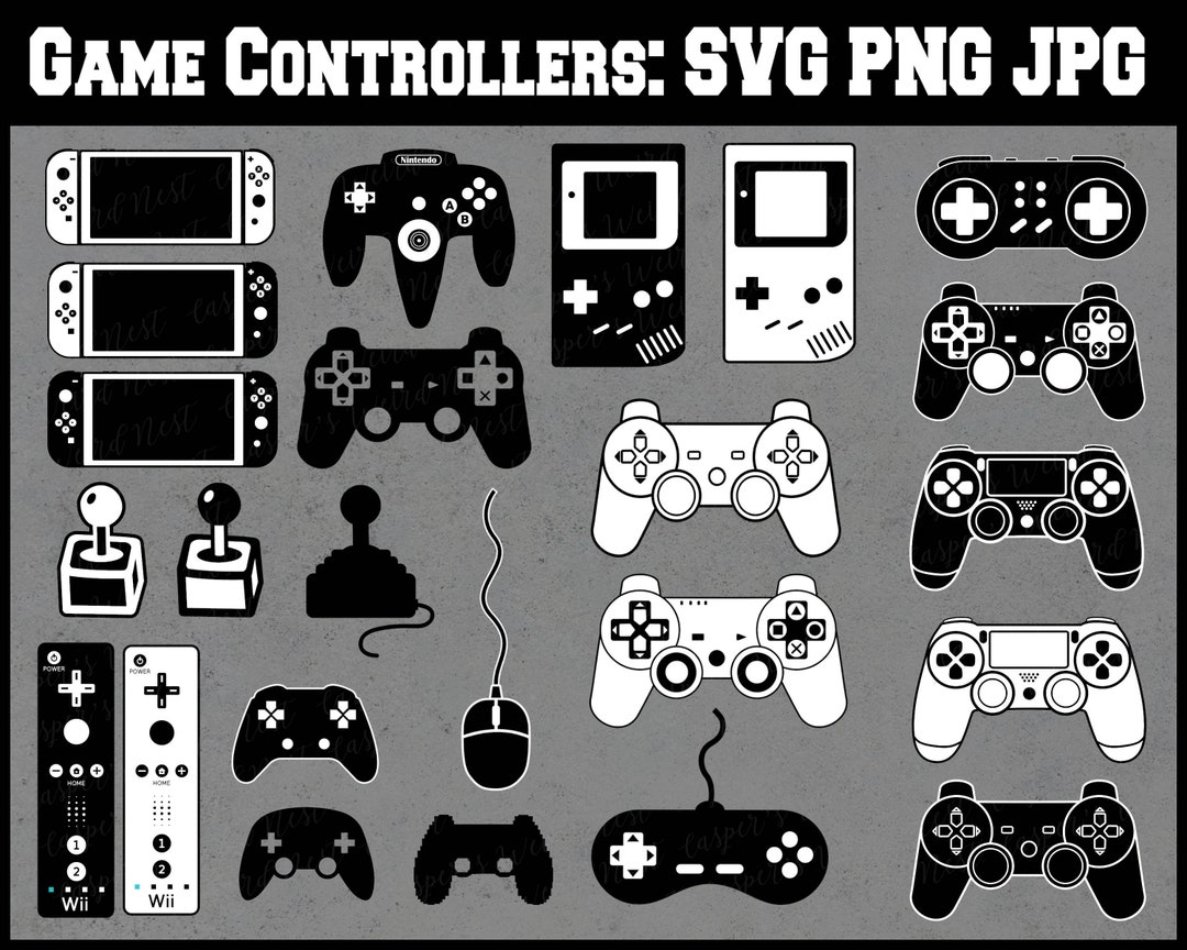 Game Controller Bundle - SVG, PNG, JPG, Digital Cut File, Instant ...