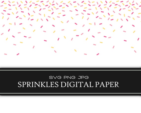 Ice Cream Sprinkles Digital Paper Seamless Sprinkle Pattern | Etsy
