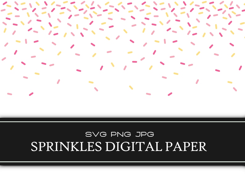 Ice Cream Sprinkles Digital Paper Seamless Sprinkle Pattern | Etsy