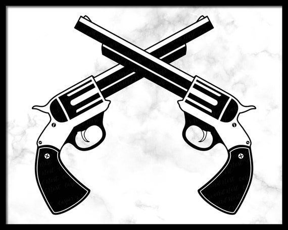 Crossed Revolvers Png