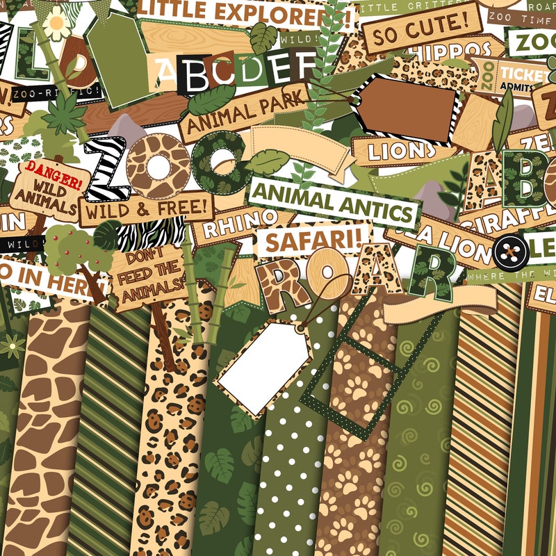 Zoo Scrapbook - Etsy