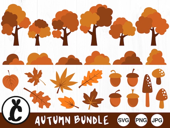 Autumn Bundle Digital Cut Files SVG PNG JPG Commercial | Etsy
