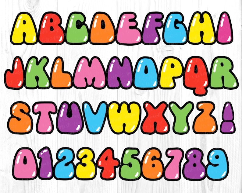 Birthday Balloon Alphabet, SVG, PNG, JPG, Transparent Background ...