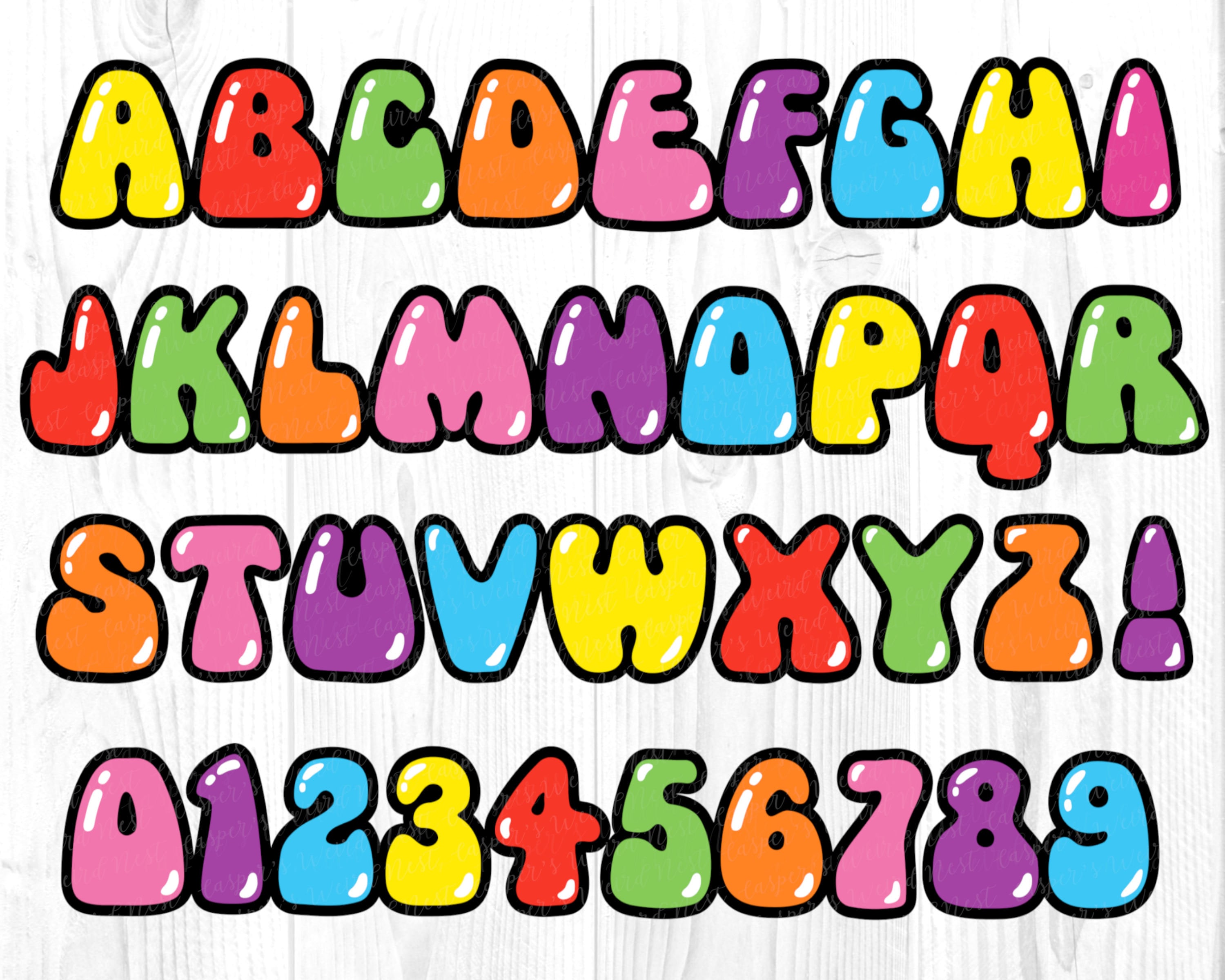 Birthday Balloon Alphabet, SVG, PNG, JPG, Transparent Background ...