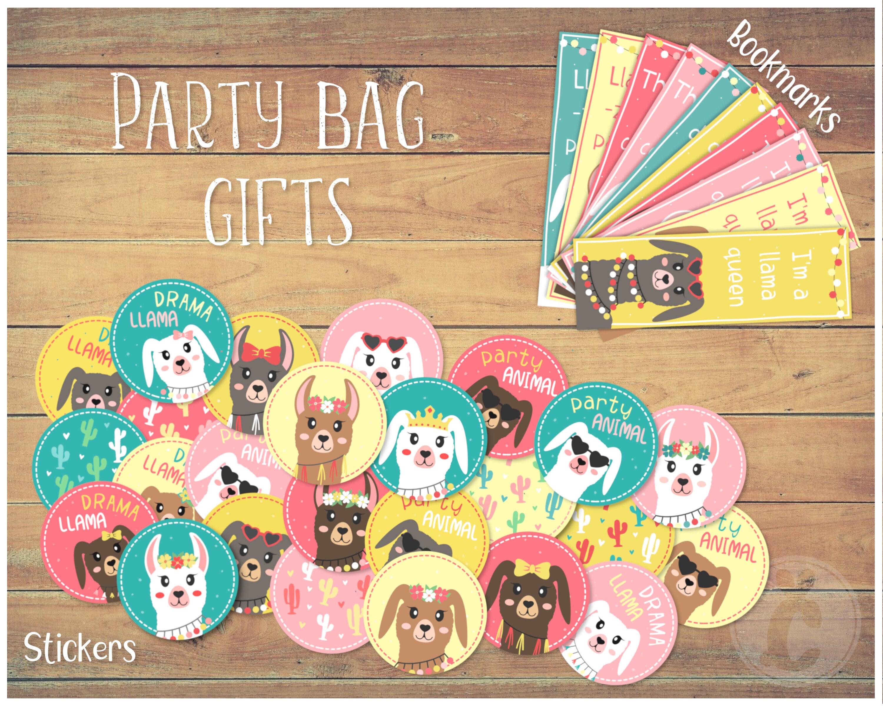 Printable Llama Themed Party Megapack Customisable | Etsy