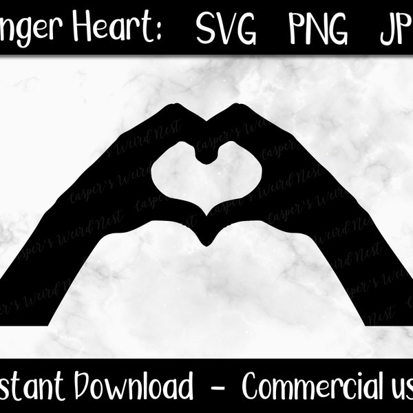Finger Heart Png - Etsy