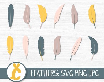 Layered Feather Svg - Etsy