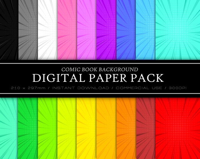 City Skyline Digital Paper Superhero Digital Background - Etsy