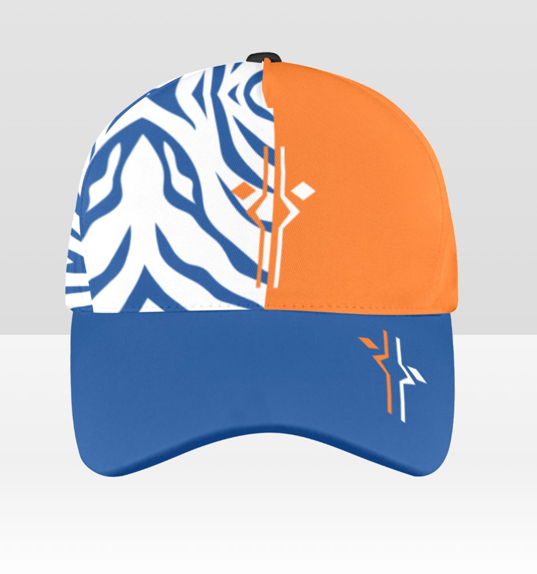 Snips' "fulcrum Orange/blue & White Split©" Baseball Cap (see ...