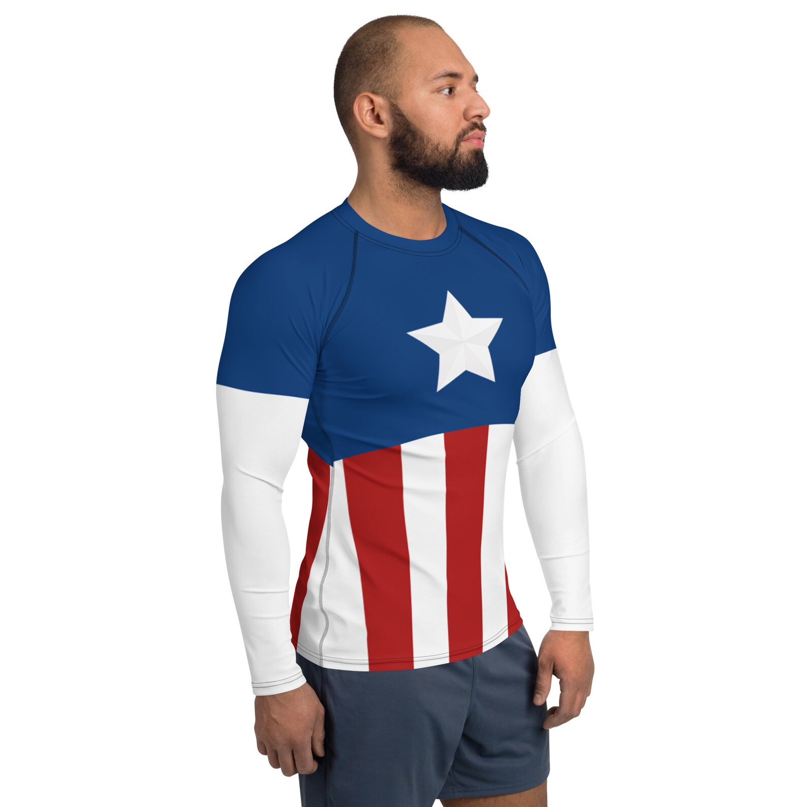 Steve's Star Spangled Man (wwii—version) Everyday Cosplay Long-sleeve ...