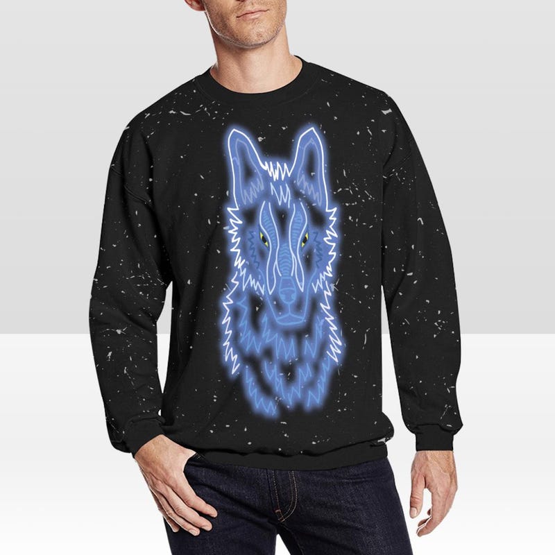 Galaxy Wolf Hoodies - Etsy