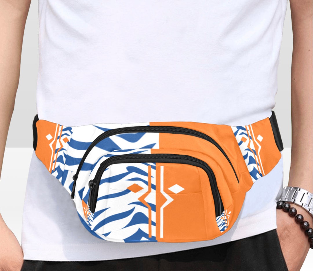Snips' "fulcrum Orange/blue & White Split©" Fanny Pack (see Description ...