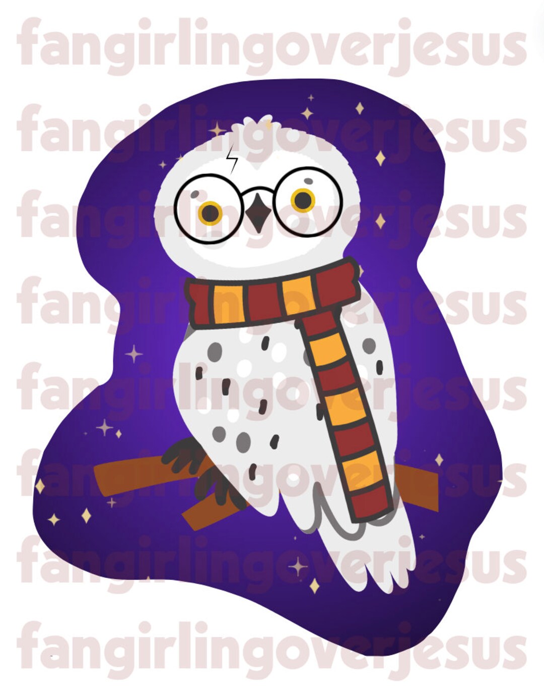 Potter Scar Snowy Owl Die-cut Fleece Plushies/stuffies - Etsy