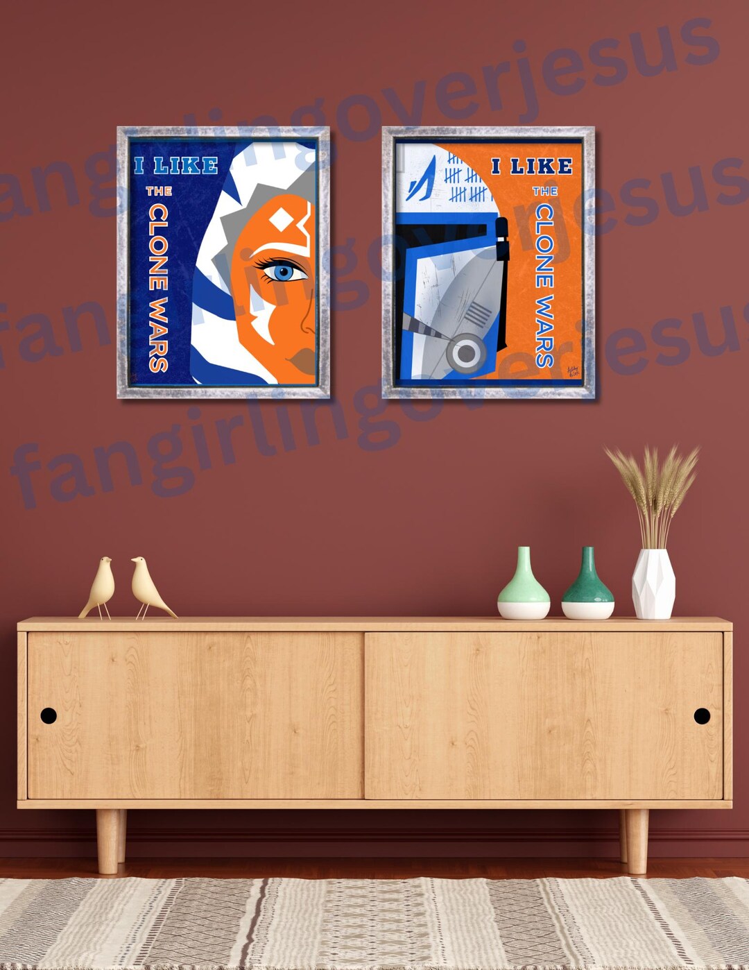 Rex & Snips Profiles "i Like the Clone Wars" - Art Print, Canvas Print ...