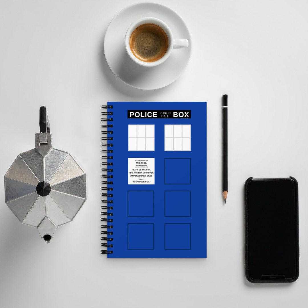 TARDIS Spiral Notebook - Etsy