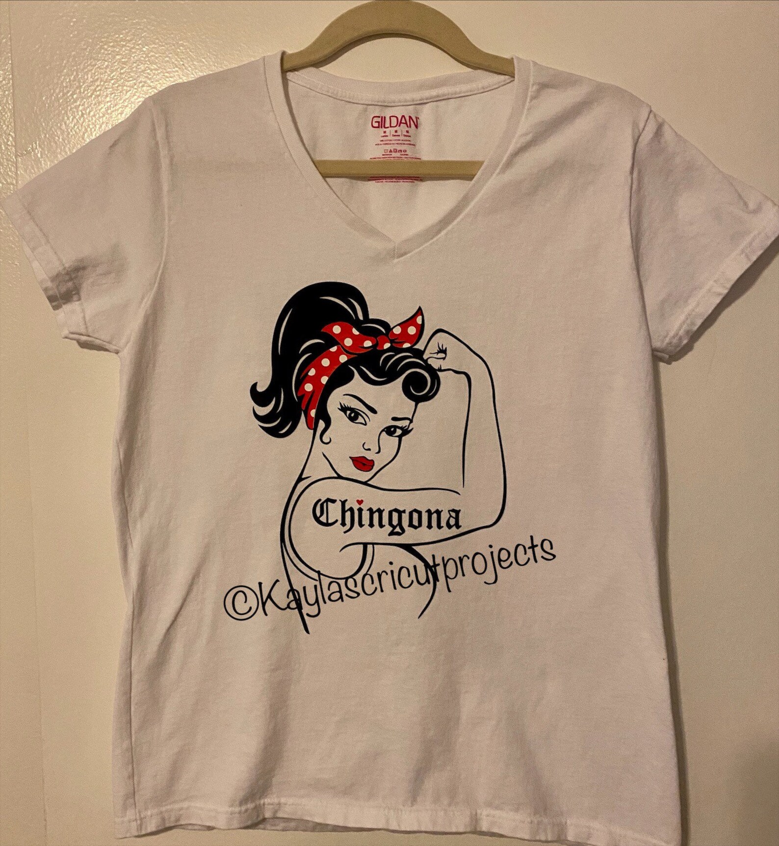 Chingona Women Shirt, Womens Graphic Tees Chingona, Rosie the Chingona ...