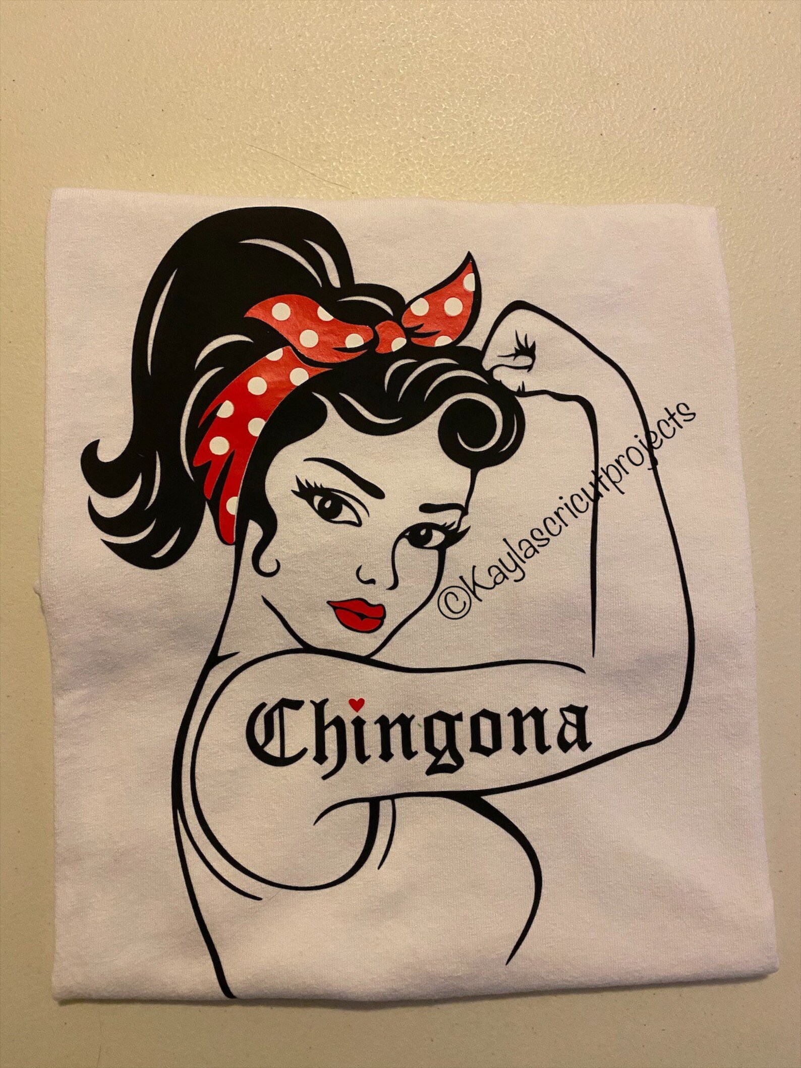 Chingona Women Shirt, Womens Graphic Tees Chingona, Rosie the Chingona ...