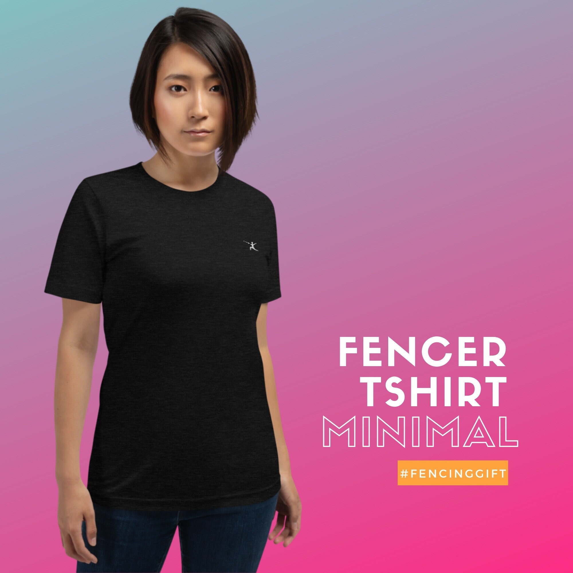 Fencing Sport - Unisex Minimal T-shirt (fencing Gift for Fencing Swords ...