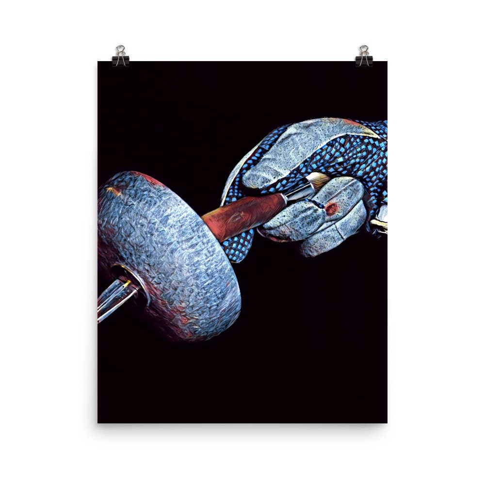 Fencing Sport Epee Fencing Poster Legendary Fencing Collection - Etsy