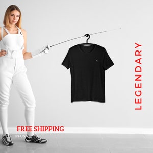 Fencing Sport - Unisex Minimal T-shirt (fencing Gift for Fencing Swords ...