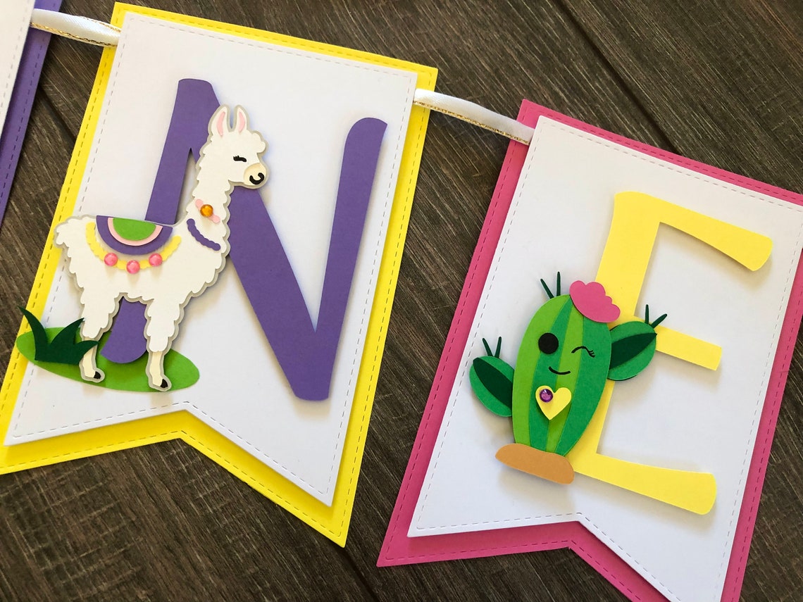 Llama High Chair Banner Llama First Birthday Llama Decor - Etsy