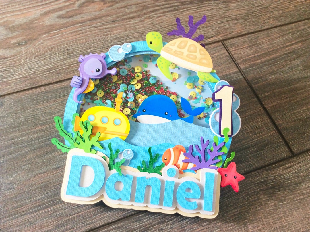 Under the Sea Submarine Shaker Light Cake Topper, Under the Sea ...