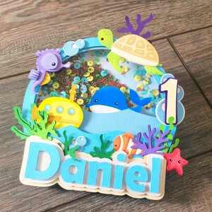 Under the Sea Submarine Shaker Light Cake Topper, Under the Sea ...