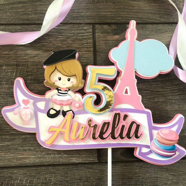 Paris Cake Topper - Etsy