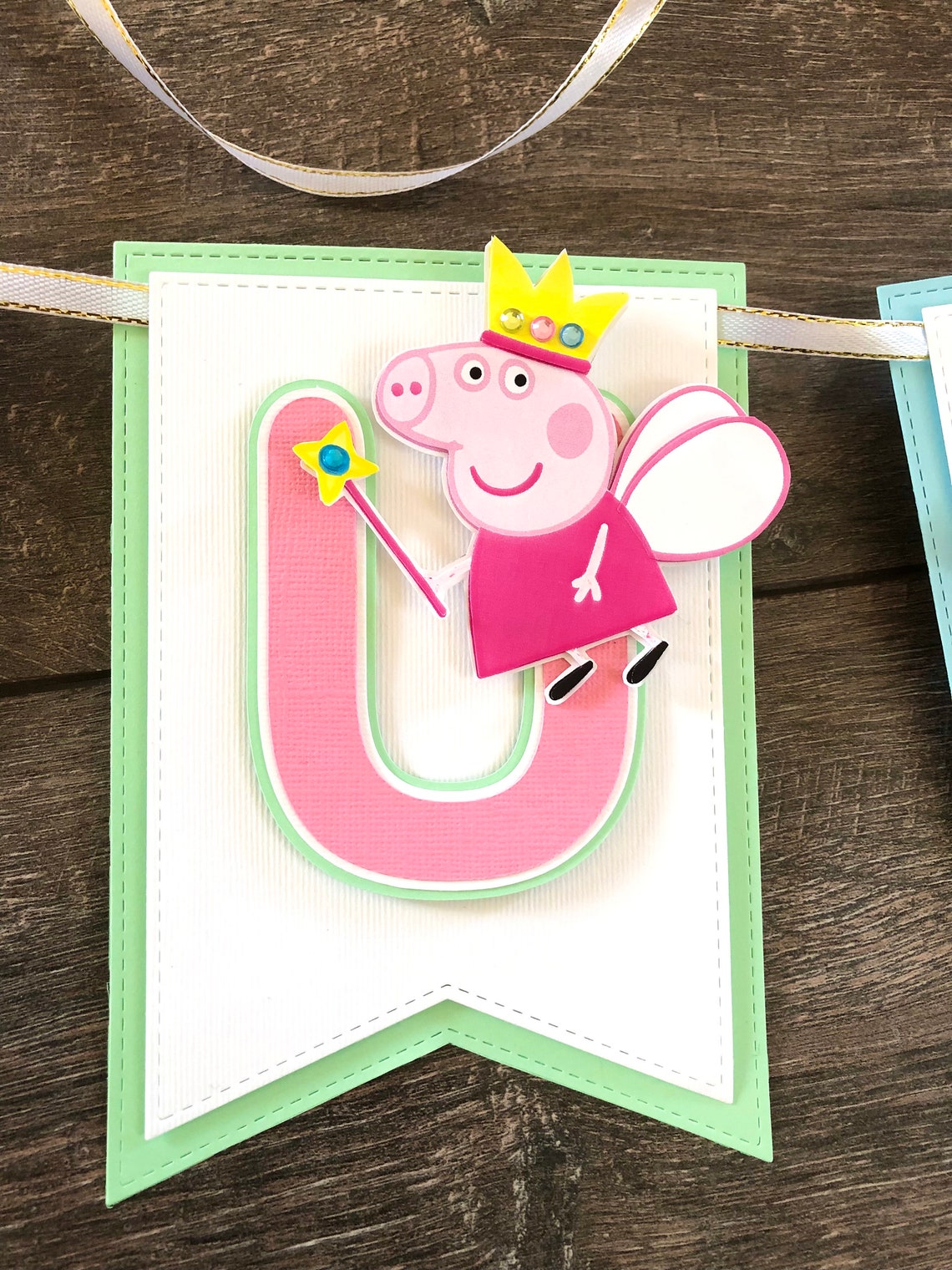 Peppa Pig Age Banner Peppa Pig Birthday Banner Peppa Pig | Etsy