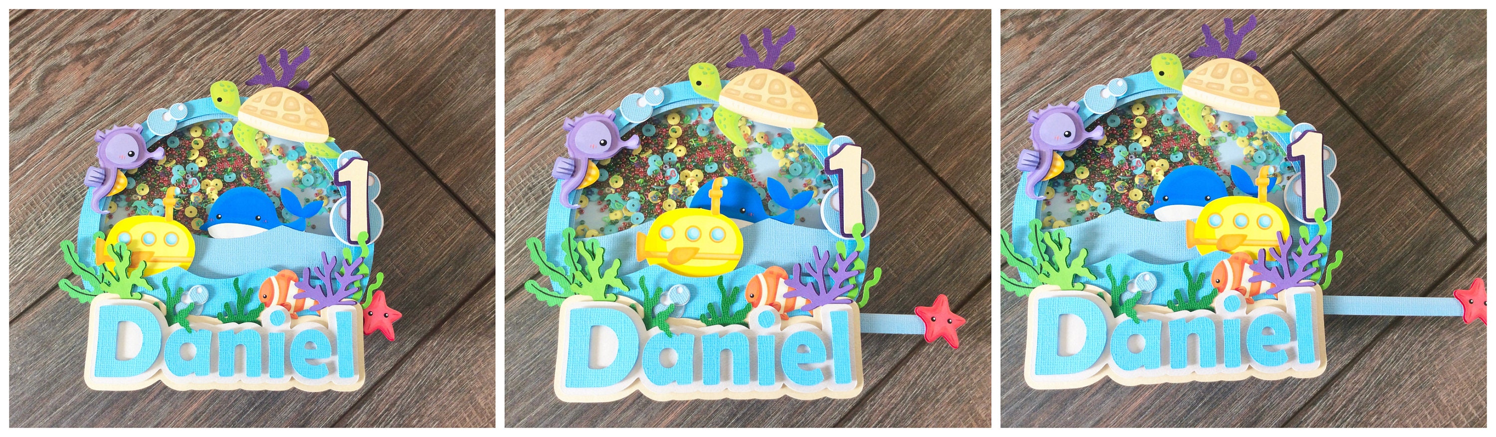 Under the Sea Submarine Shaker Light Cake Topper Under the - Etsy