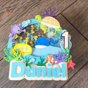 Under the Sea Submarine Shaker Light Cake Topper, Under the Sea ...
