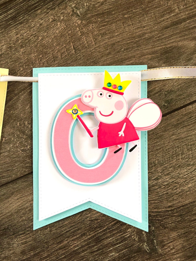 Peppa Pig Age Banner Peppa Pig Birthday Banner Peppa Pig - Etsy